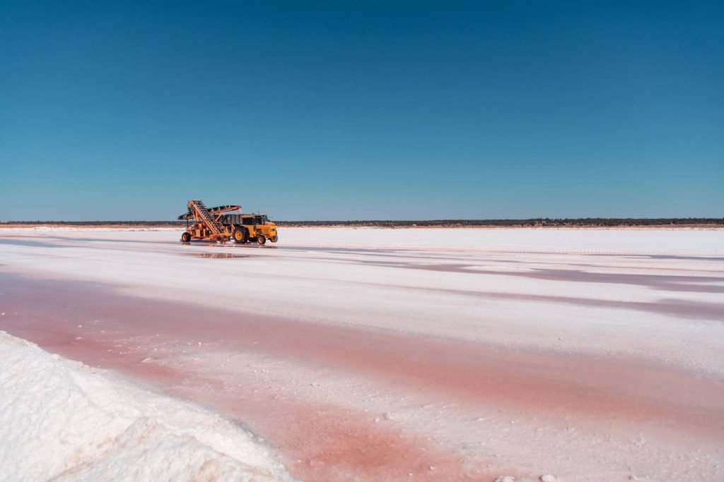 Our Pink Salt Harvest Site - Murray River Salt