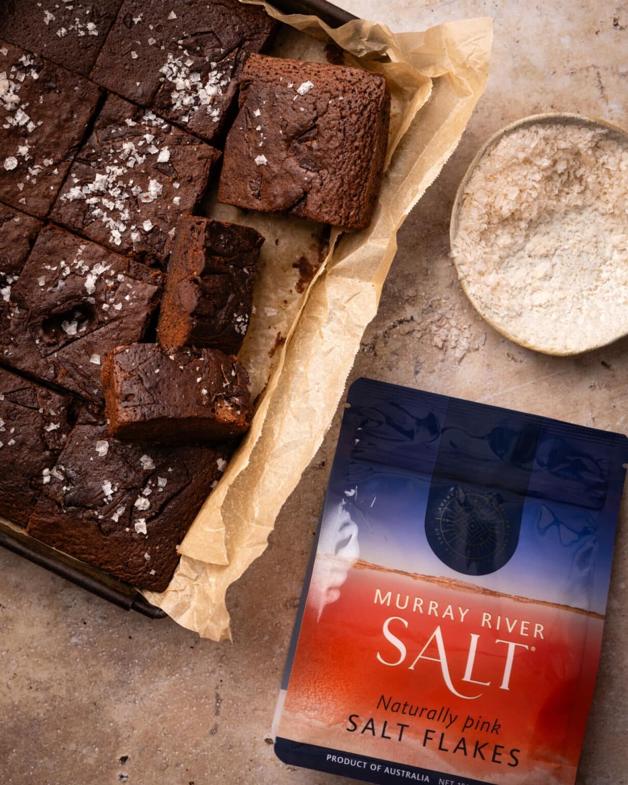 Salted Chocolate Brownie - Murray River Salt