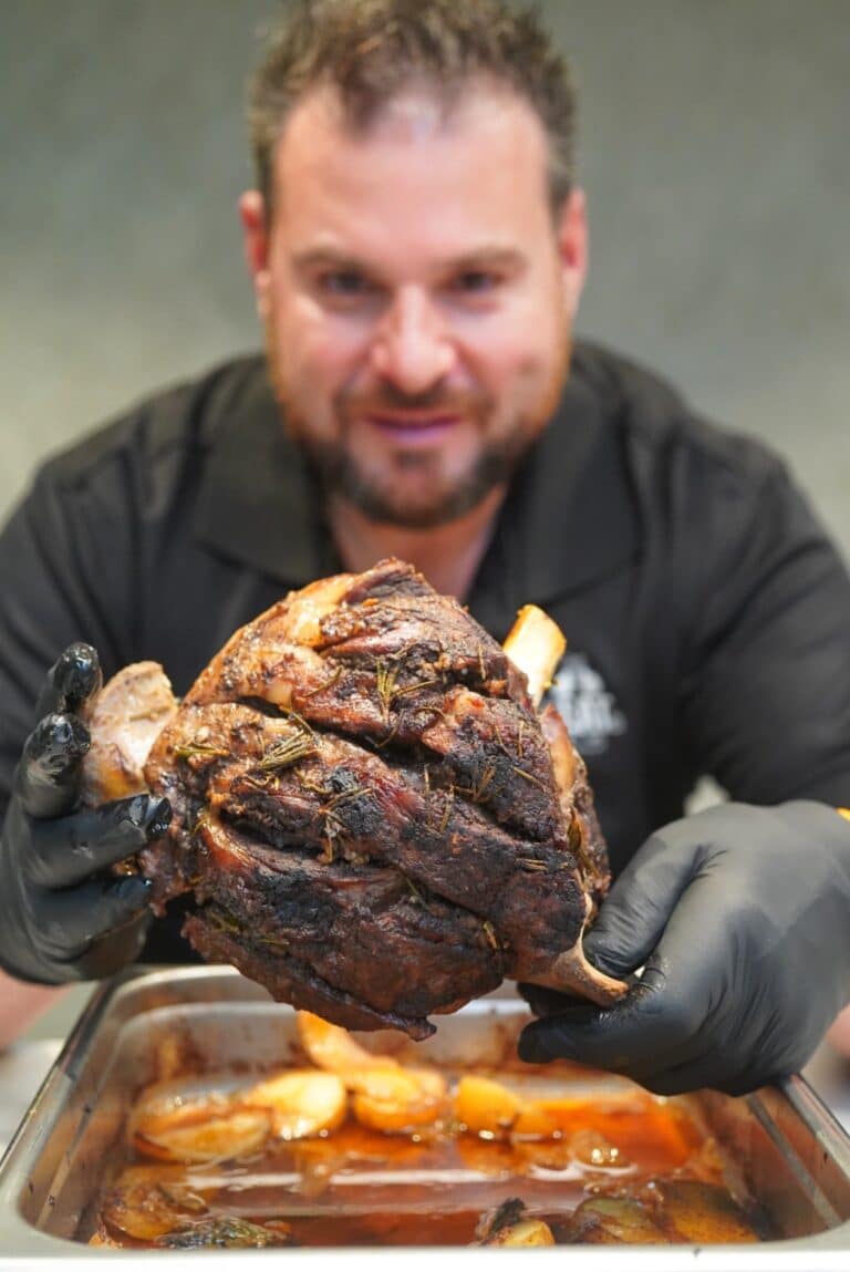 Slow Roasted Leg of Lamb with Zesty Potatoes - Murray River Salt