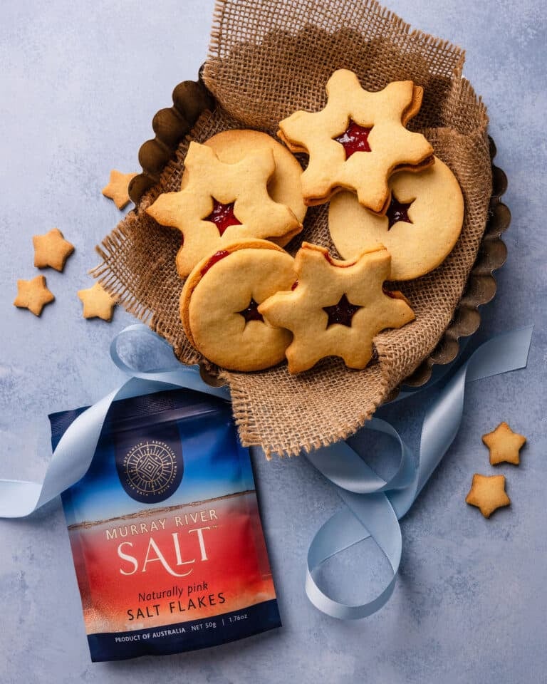 Festive Linzer Cookies - Murray River Salt